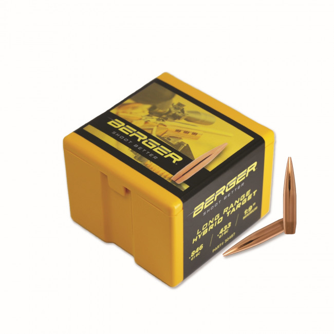 Berger - Rifle Bullet 30 Caliber 245 Grain Long Range Hybrid Target ...