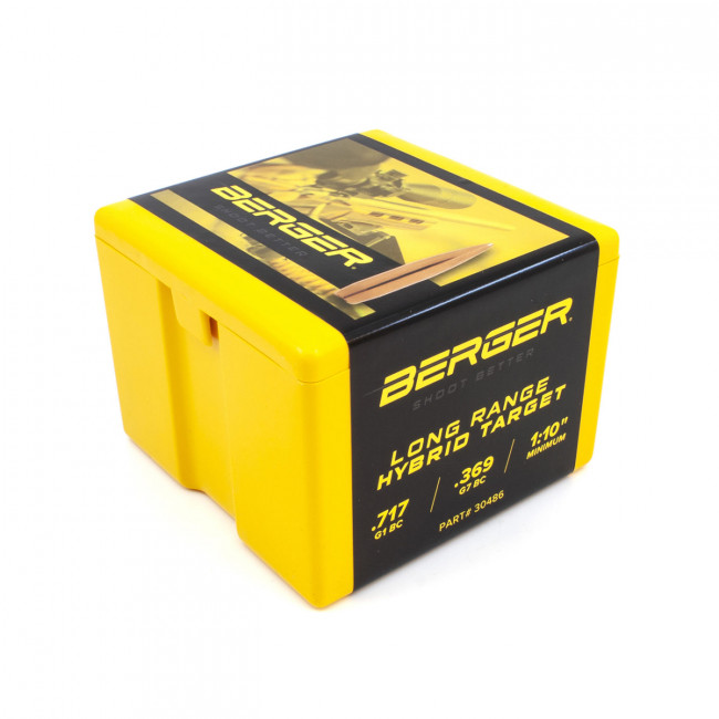 Berger - Rifle Bullet 30 Caliber 220 Grain Long Range Hybrid Target ...