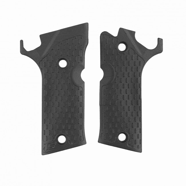 TONI SYSTEMS - Track grips in polymer for Beretta 92X - Black - PYGTR92X-BK