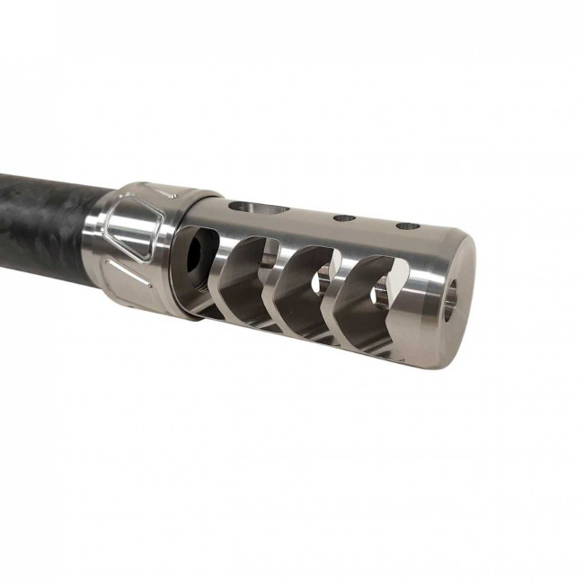 SP-Spearhead 4 port self timing muzzle brake Stainless 7mm/.30 1/2x28
