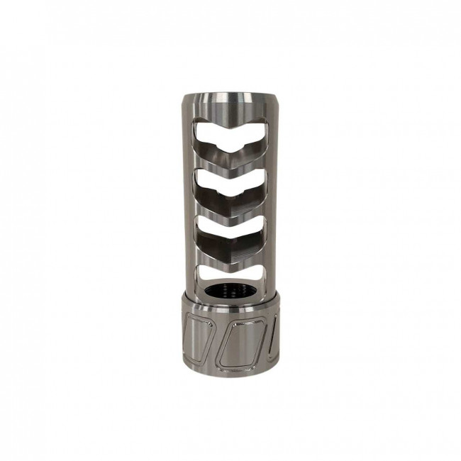 SP-Spearhead 4 port self timing muzzle brake Stainless 6.5mm 5/8-24