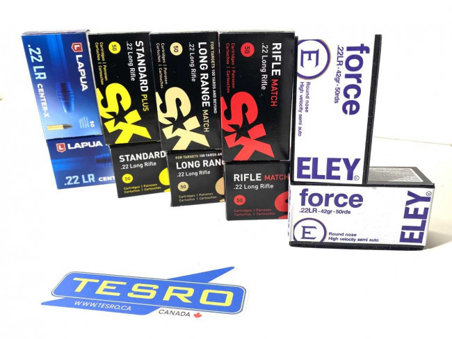 .22 Rimfire Ammo Sampler PRS- Tesro Canada