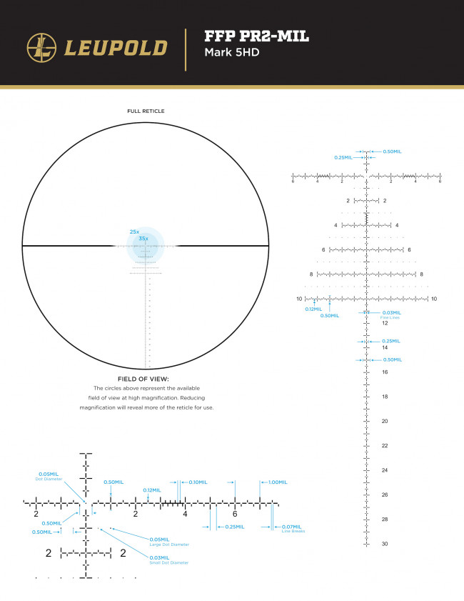Leupold - MARK 5HD 7-35X56 M5C3 FFP PR2-MIL - 180223