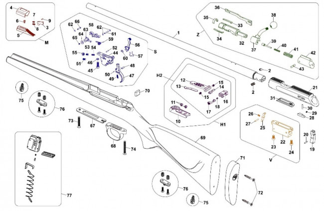 CZ - OEM 457 MTR Extractor Spring - 15080062201ND