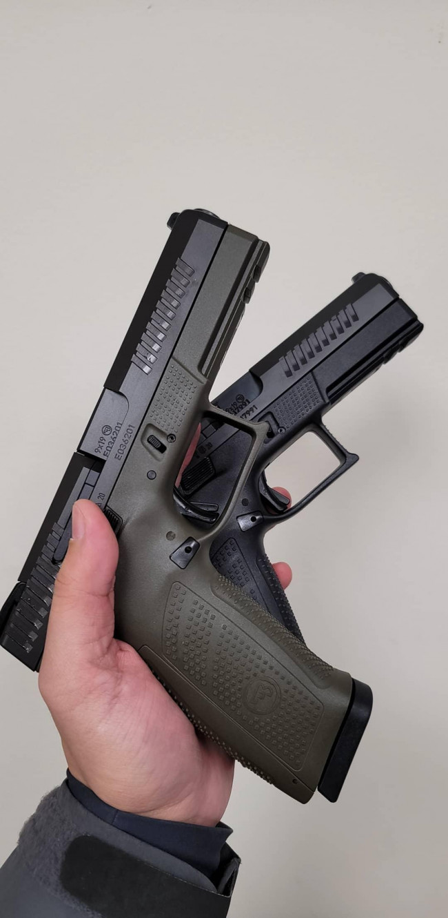 CZ - P10 F OD Green 9mm Luger Semi Auto Pistol - 4.5″ Barrel 10+1