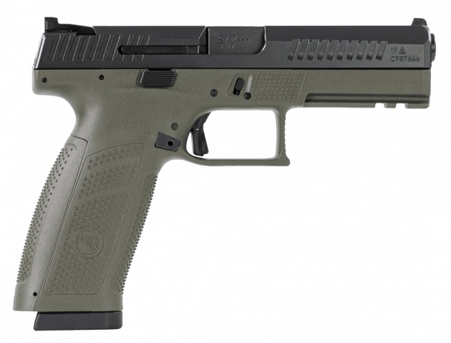 CZ - P10 F OD Green 9mm Luger Semi Auto Pistol - 4.5″ Barrel 10+1